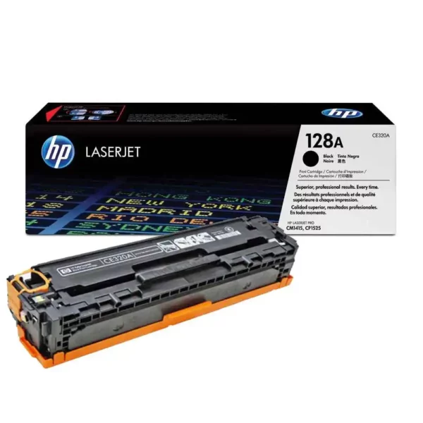 טונר HP 128A טונר שחור HP 128A CE320A למדפסות LaserJet מקורי | קולורס ...