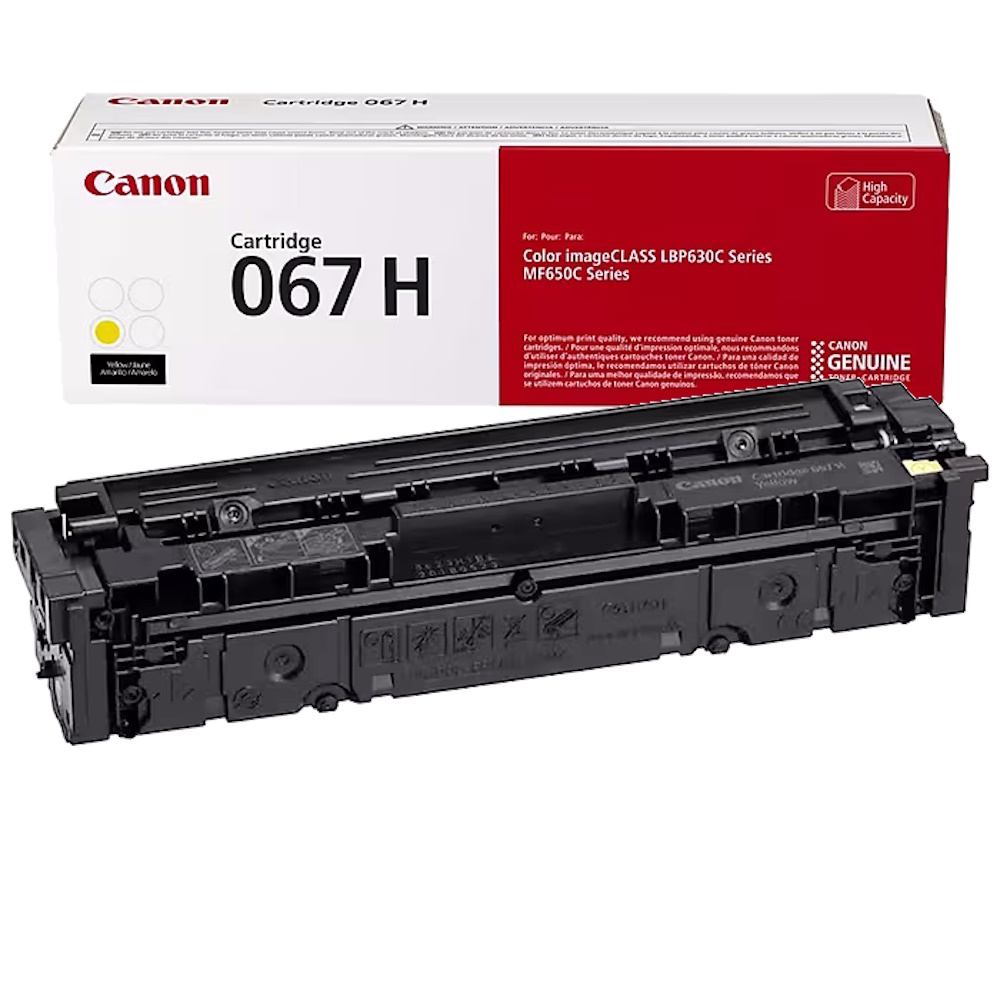 טונר צהוב Canon CRG-067H Y מקורי | קולורס ~ דיו טונרים ומדפסות מדבקות