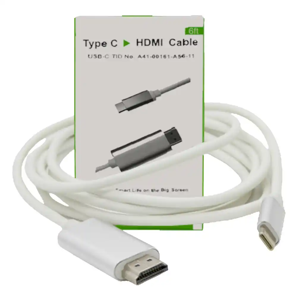 מתאם טייפ סי זכר ל-HDMI זכר כולל כבל 1.8 מ' | קולורס ~ דיו טונרים ...