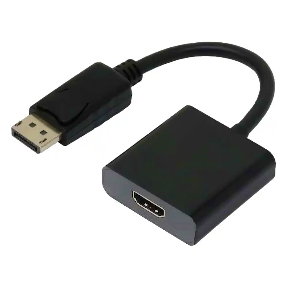 כבל מתאם DP זכר ל-HDMI נקבה כולל אודיו 20 ס"מ | קולורס ~ דיו טונרים ...